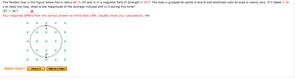 Solved The flexible loop in the figure below has a radius of | Chegg.com