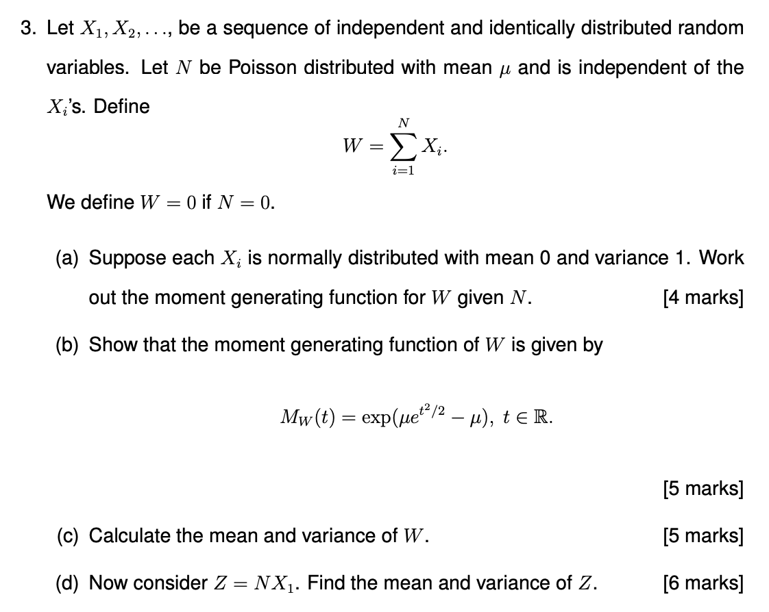 Solved Let X1, X2, . . ., be a sequence of independent and | Chegg.com