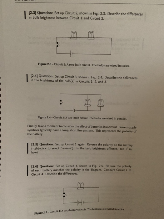 Solved [2.2] Question: Set up Circuit 1, shown in Fig. 2.2. | Chegg.com