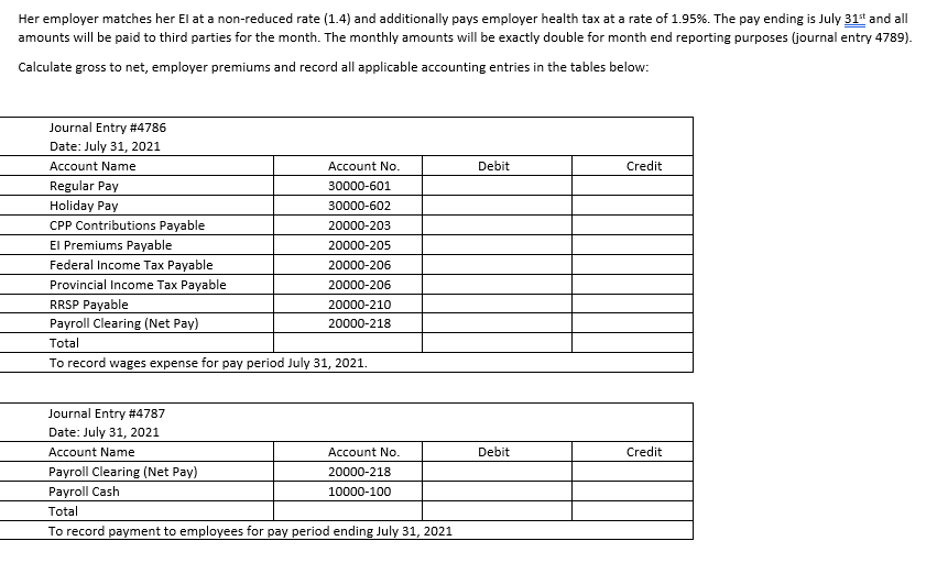 1) Complete the entire pay cycle process by | Chegg.com