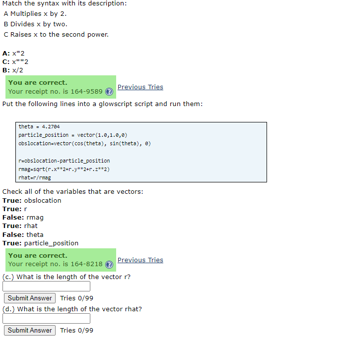 Solved theta =4.2704 particle_position = vector (1,0,1.0,θ) | Chegg.com