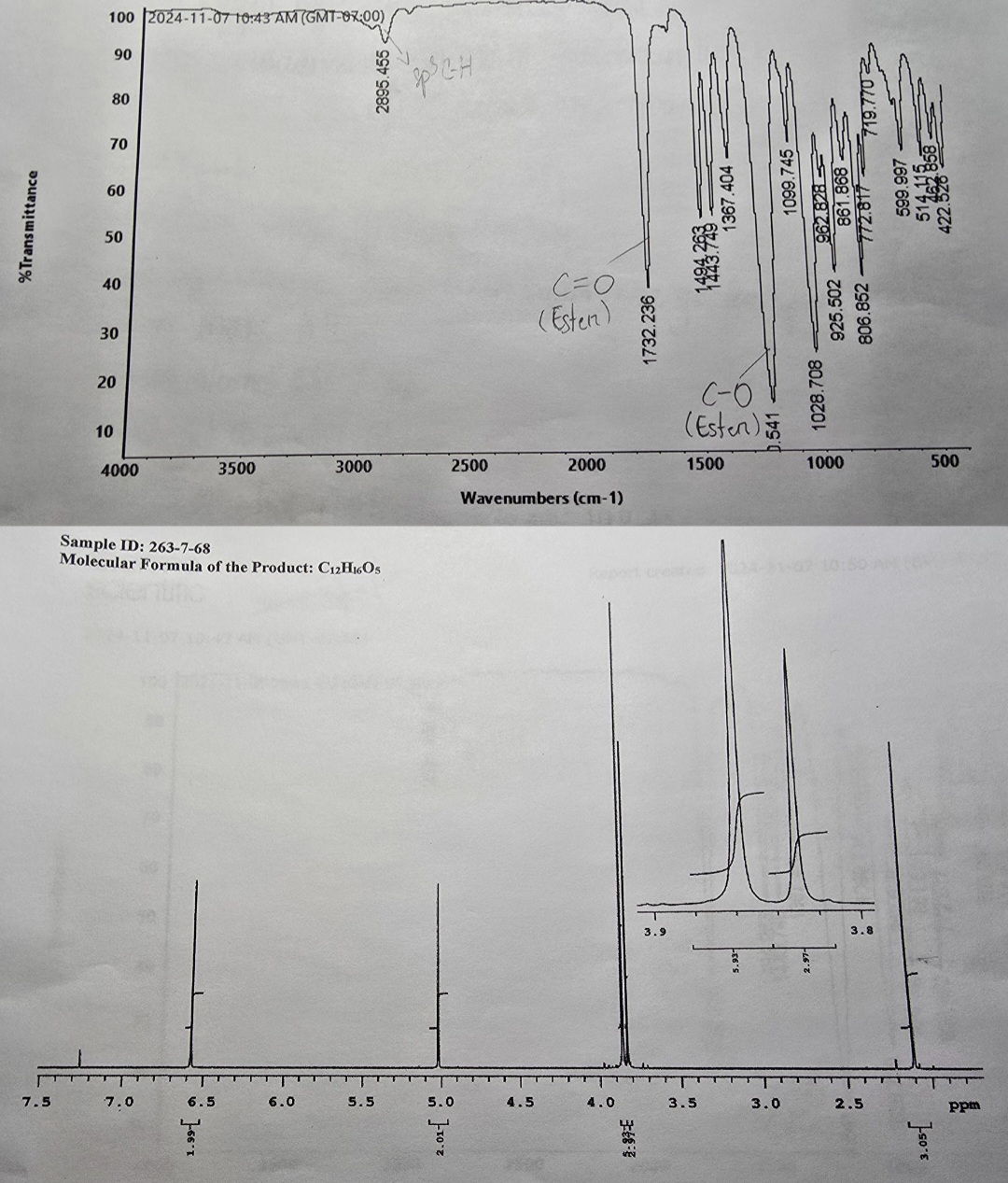 Solved Please annotate with the Signal Labeled, Chemical | Chegg.com