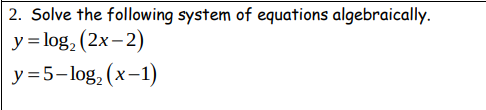 Solved Exponential and Logarithmic functions, Grade 12 | Chegg.com