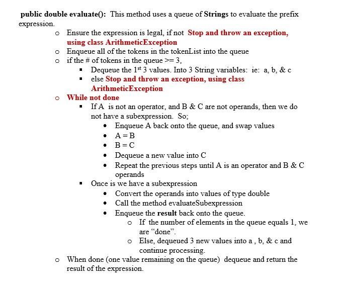 Topics: Abstract Classes, Inheritance, Solving Prefix | Chegg.com