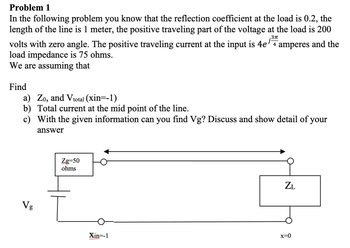 Solved Problem 1 In the following problem you know that the | Chegg.com