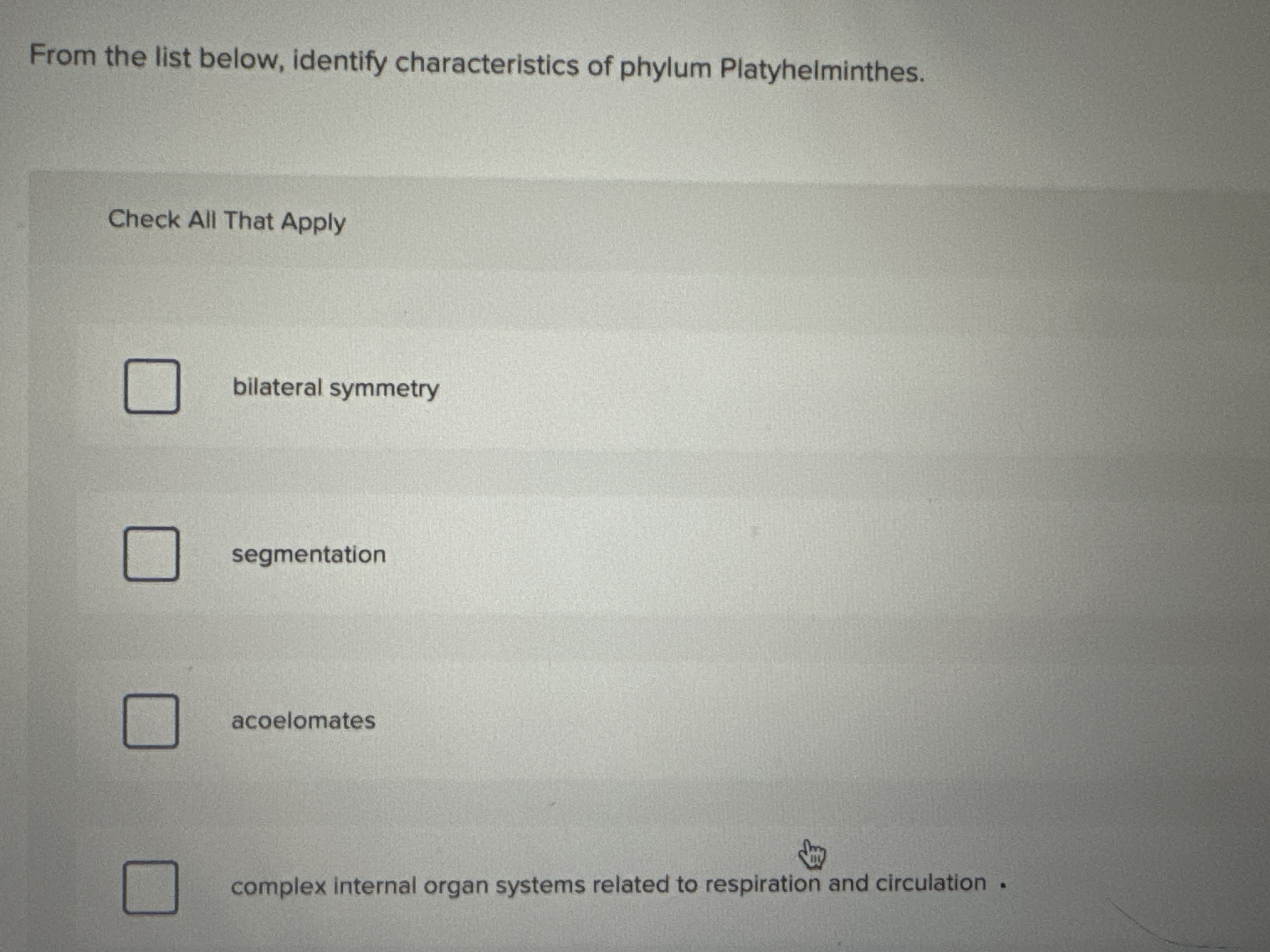Solved From the list below, identify characteristics of | Chegg.com