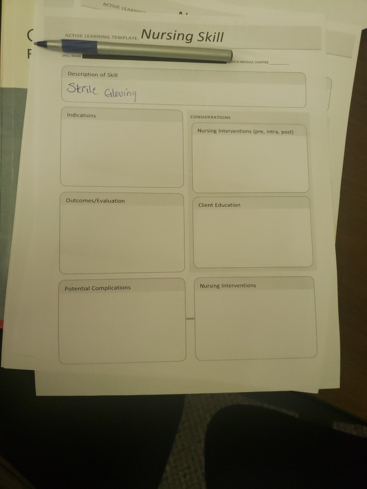 Solved ACTIVE LEARN ACTIVE LEARNING TEMPLATE r. Nursing | Chegg.com