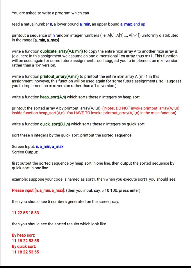 Solved You are asked to write a program which can read a | Chegg.com