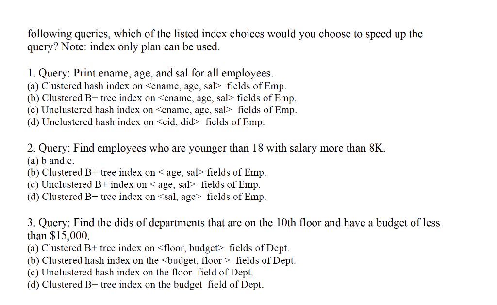 Solved Q3. Consider these relations: Emp(eid: integer, | Chegg.com
