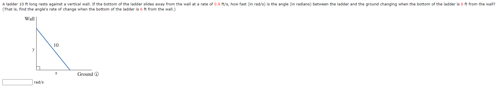 Solved (That is, find the angle's rate of change when the | Chegg.com