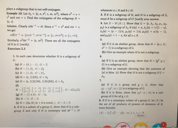 Solved Abstract algebra exercises 1,3,5 please | Chegg.com Solved Abstract algebra exercises 1,3,5 please | Chegg.com