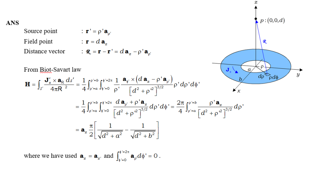 Solved ANS p:(0,0,0) Source point Field point Distance | Chegg.com