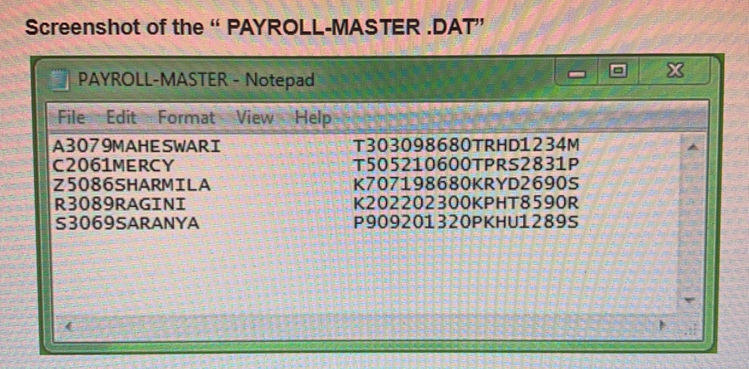 COBOL ASSIGNMENT: Write a program to print data from | Chegg.com