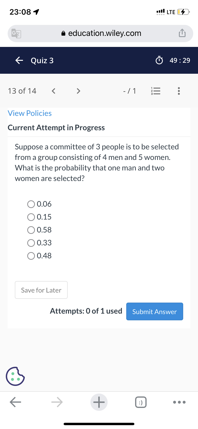 Solved Suppose a committee of 3 people is to be selected | Chegg.com