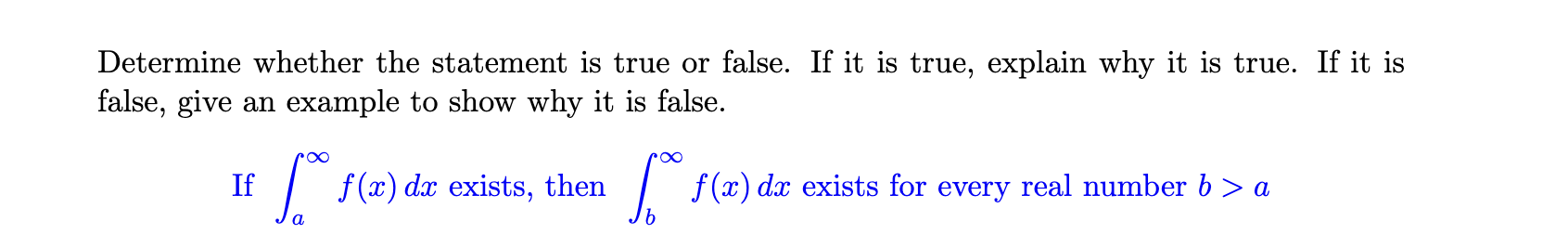 Solved Determine whether the statement is true or false. If | Chegg.com