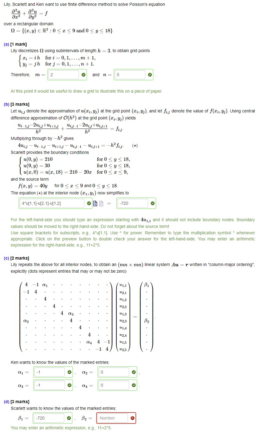 Solved Lily, Scarlett and Ken want to use finite difference | Chegg.com