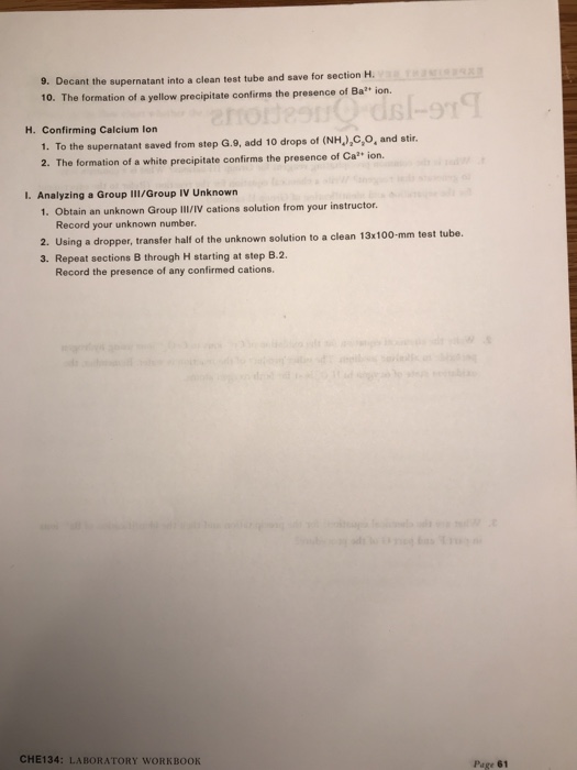 Solved EXPERIMENT SEVEN Separating and Identifying a Mixture | Chegg.com