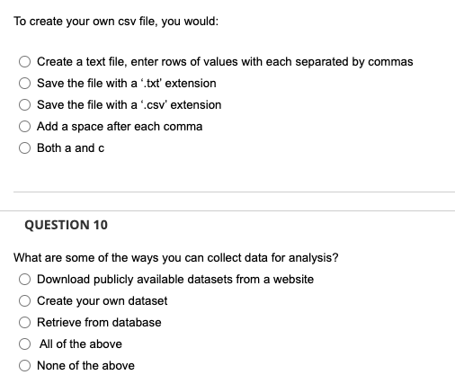 To Create Your Own Csv File You Would Create A Text 
