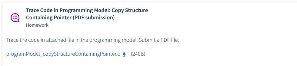 Solved Trace Code in Programming Model: Copy Structure | Chegg.com