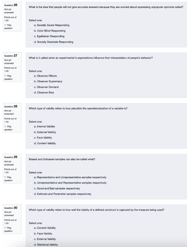 Solved Question 26 What is the idea that people will not | Chegg.com