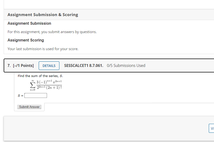 Solved Assignment Submission & Scoring Assignment Submission | Chegg.com