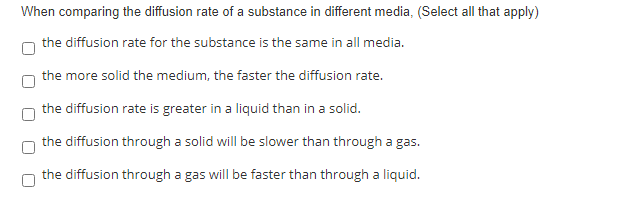 Solved Which of the following factors would decrease the | Chegg.com