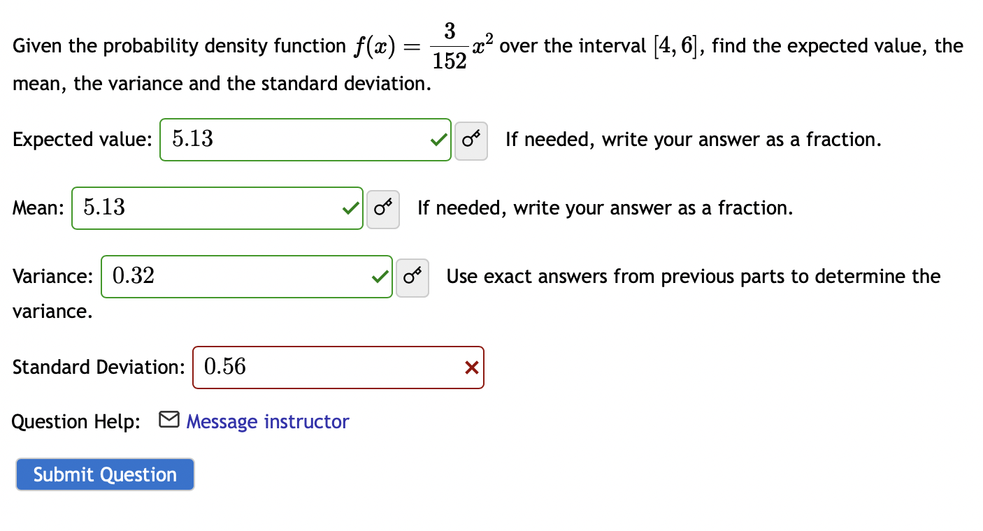 Solved Given the probability density function f(x)=301x over | Chegg.com