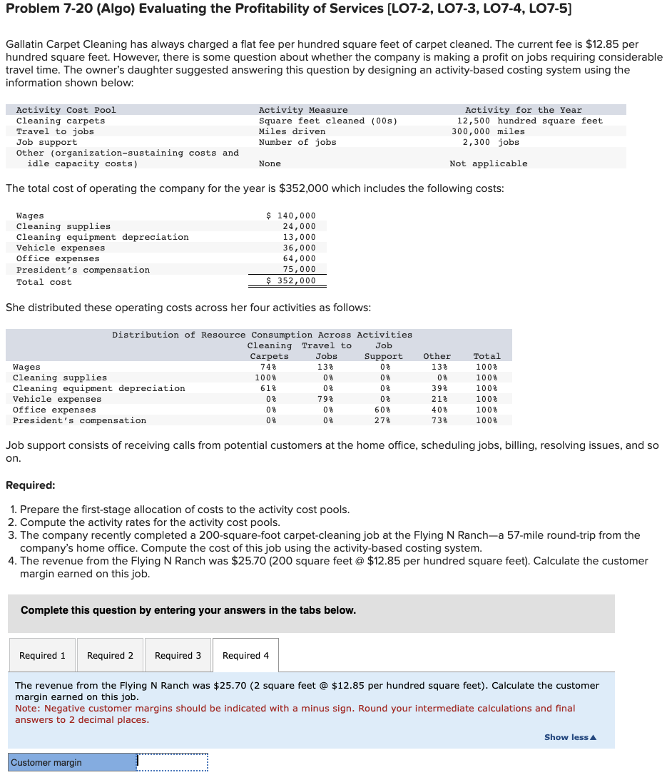 Solved Problem 7-20 (Algo) Evaluating the Profitability of | Chegg.com
