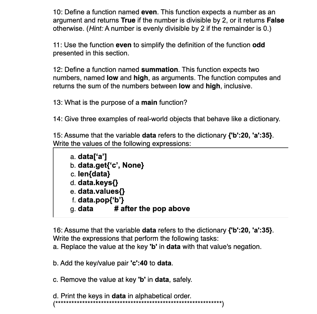 Solved 1 Assume That The Variable Data Refers To The List 