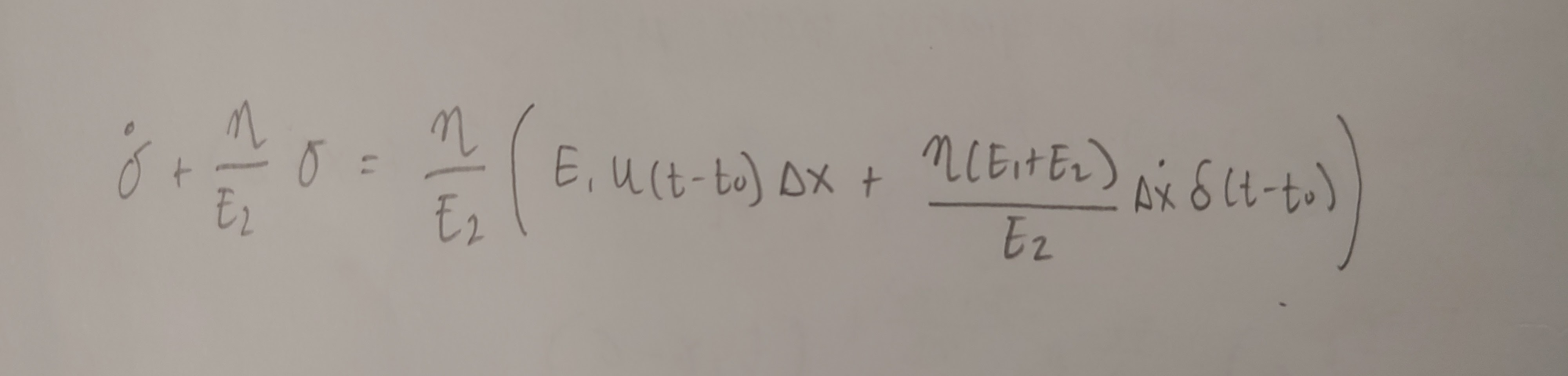 Solved I need to solve for sigma using Laplace transforms. | Chegg.com