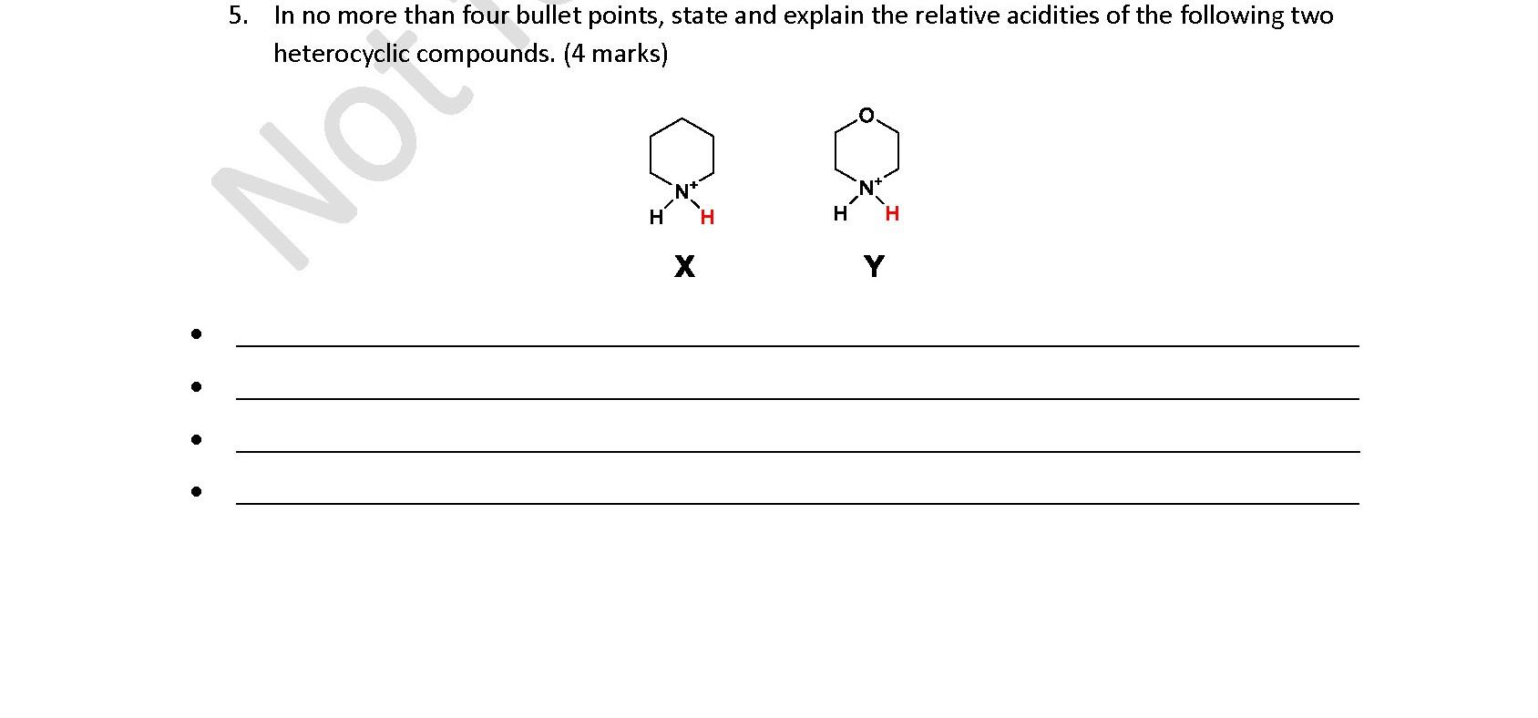 Solved Why the pKa value of the heterocyclic compounds are | Chegg.com