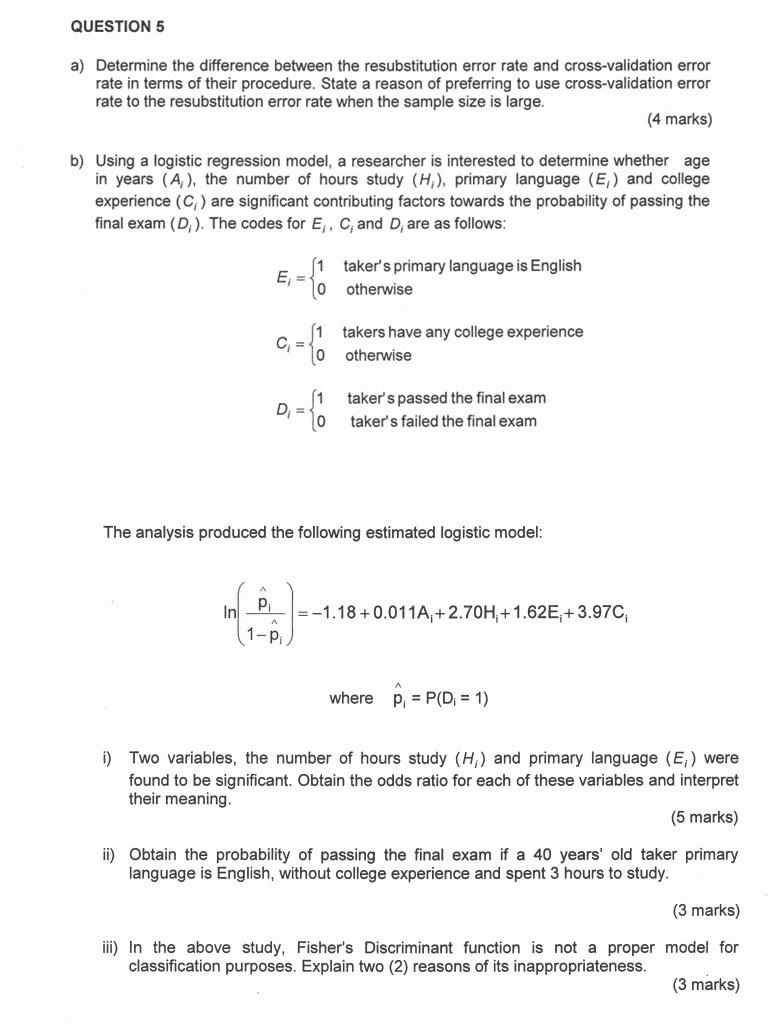 Solved a) Determine the difference between the | Chegg.com