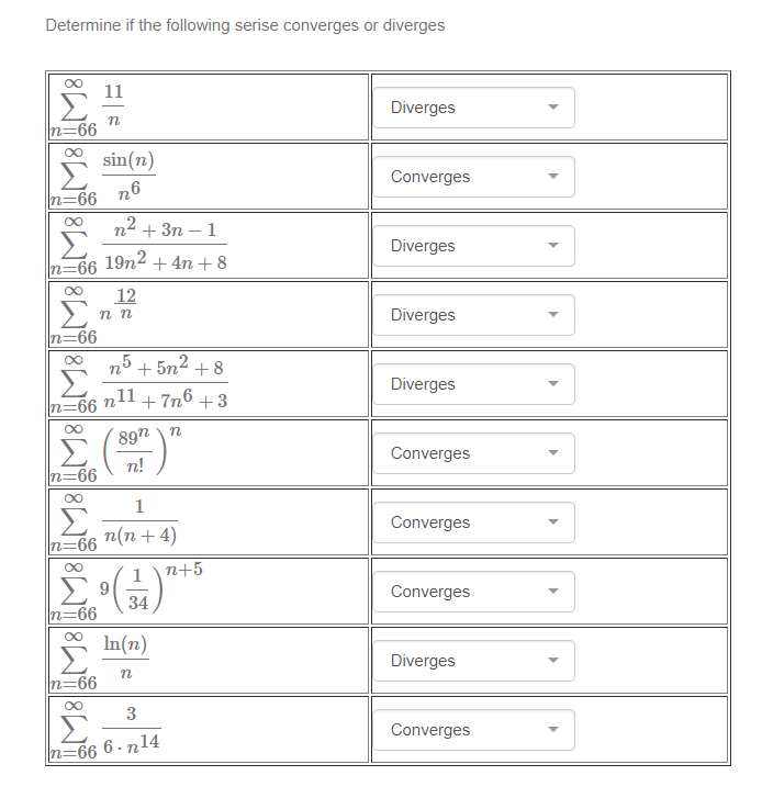 Solved Determine if the following serise converges or | Chegg.com