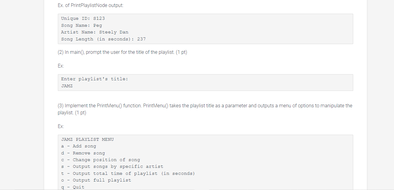 Solved You will be building a linked list. Make sure to keep | Chegg.com
