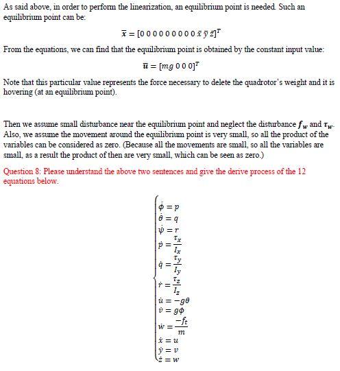 As said above, in order to perform the linearization, | Chegg.com