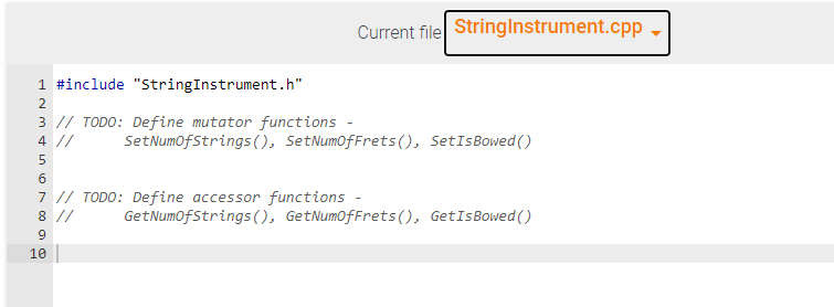 Solved 9.15 LAB: Instrument information Given main () and | Chegg.com