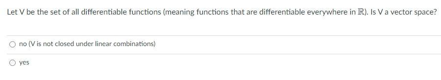 Solved Let V Be The Set Of All Differentiable Functions