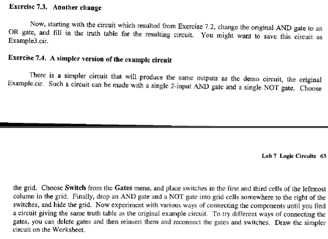 Exercise 7.3. Another change Now, starting with the | Chegg.com