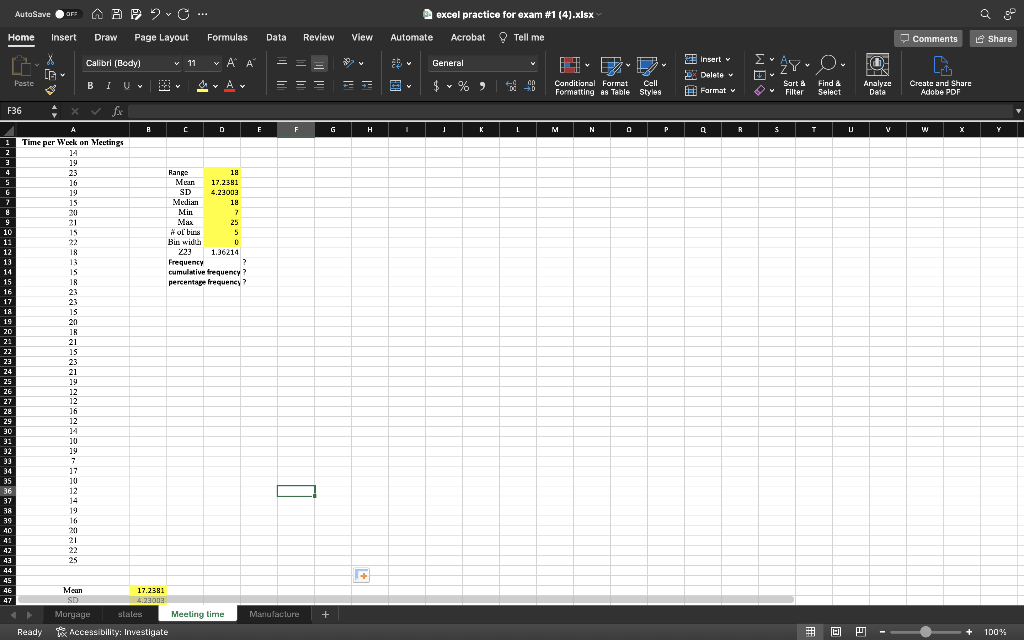 Solved How Do I find Frequency, Cumulative Frequency, and | Chegg.com