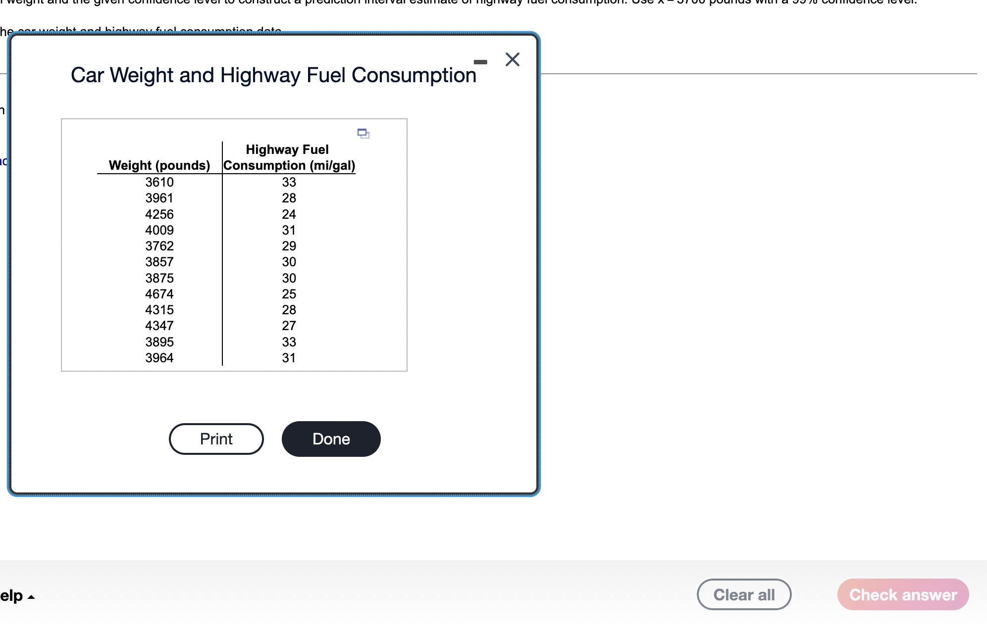 Solved Use the accompanying paired data consisting of | Chegg.com