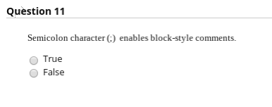 Solved Question 19 The following is a valid data definition | Chegg.com