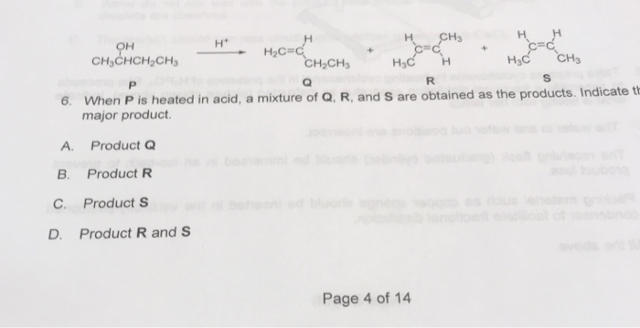Solved H3C Br HaC H3CH 7. A mixture of X and Y is heated in | Chegg.com