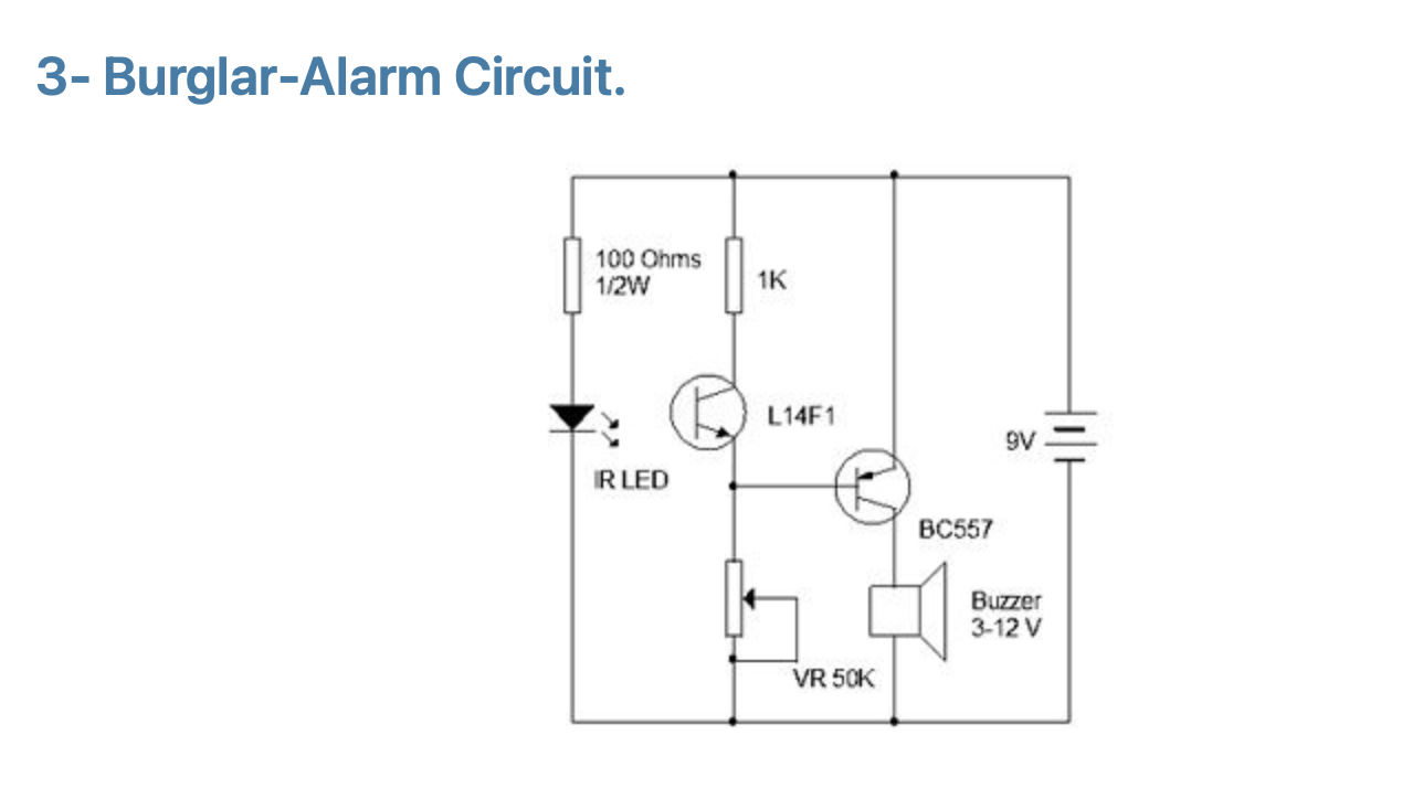 3- Burglar-Alarm Circuit. | Chegg.com