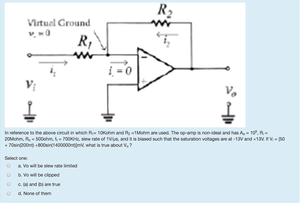 Solved R3 Virtual Ground i 0 V: In reference to the above | Chegg.com