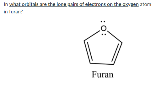 Solved In what orbitals are the lone pairs of electrons on | Chegg.com