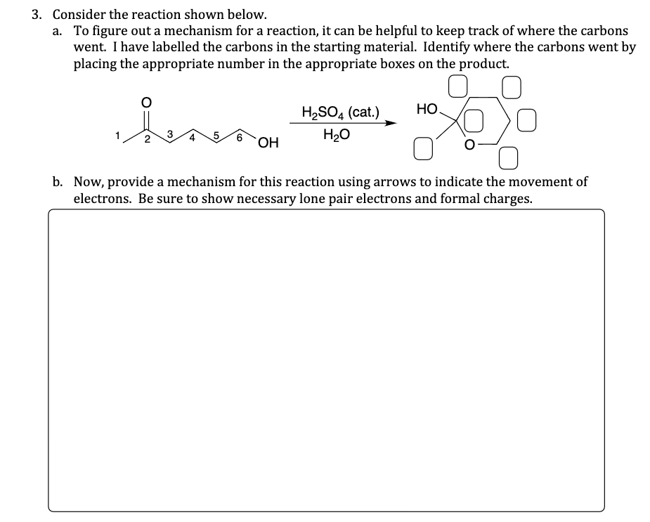 Solved Consider the reaction shown below. a. To figure out a | Chegg.com