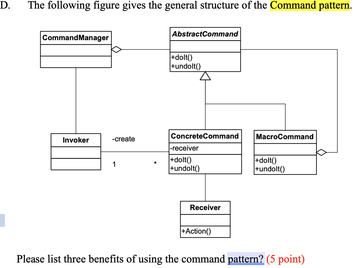 Solved D. The following figure gives the general structure | Chegg.com