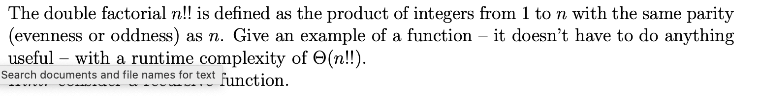 Solved The double factorial n!! is defined as the product of | Chegg.com