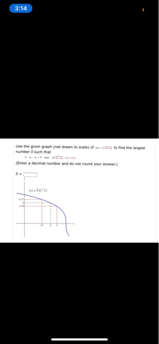 Solved 3:14 Use the given graph (not drawn to scale) of-Vs | Chegg.com