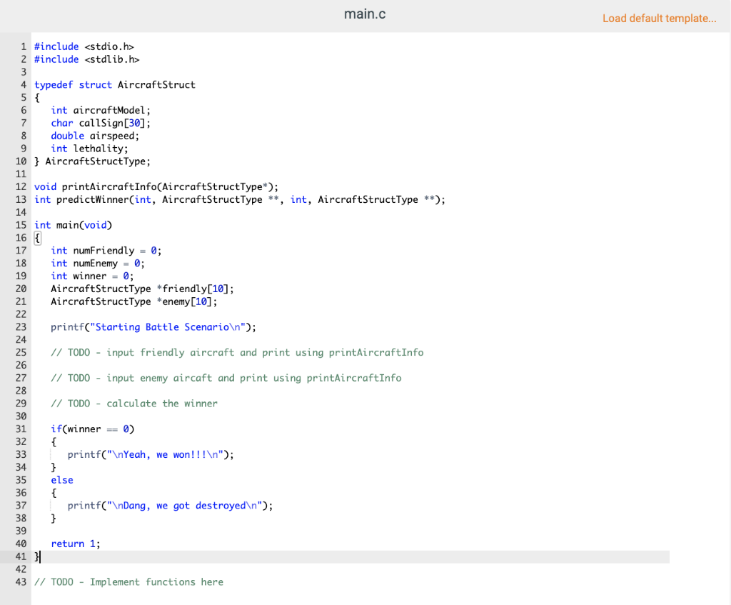 Solved 11.18 Air Battle Simulator War has broken out, and | Chegg.com